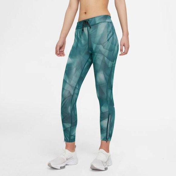 Nike | Pants & Jumpsuits | Nwt Nike Womens Epic Faster Running Activewear Leggings Teal Size Xs ...